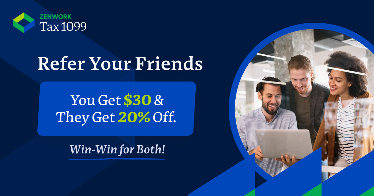 Tax1099.com Powered by Zenwork, Inc. Referral Program